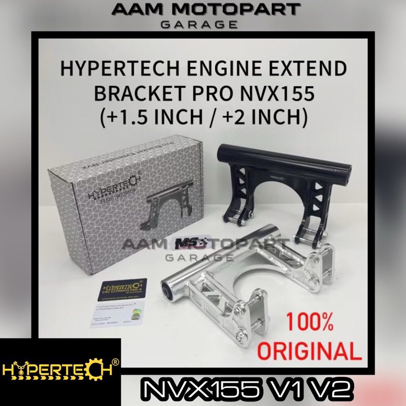 HYPERTECH EXTENDER YAMAHA NVX155 V1 V2 2INCH EXTEND BRACKET ALLOY ARM ...