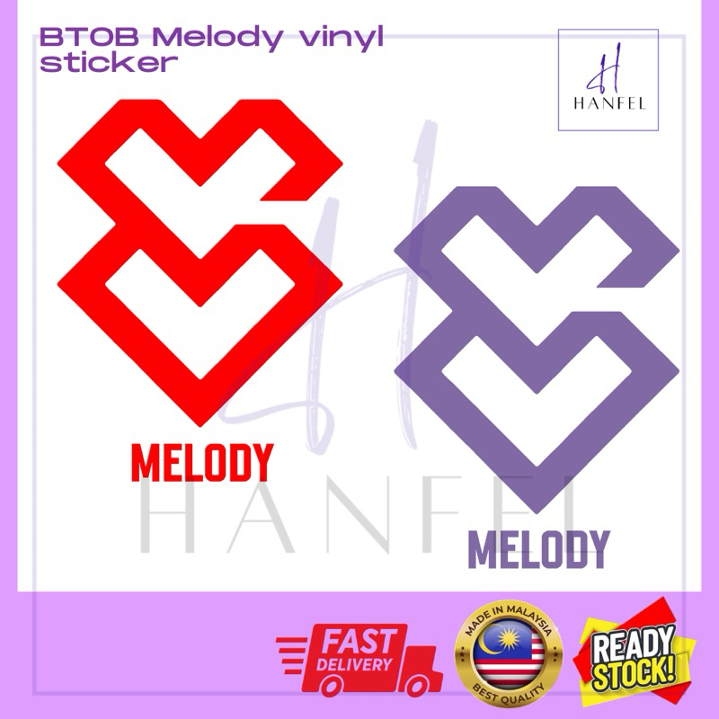 BTOB [ MELODY ] Vinyl Sticker Premium ( Die-Cut ) | Shopee Malaysia