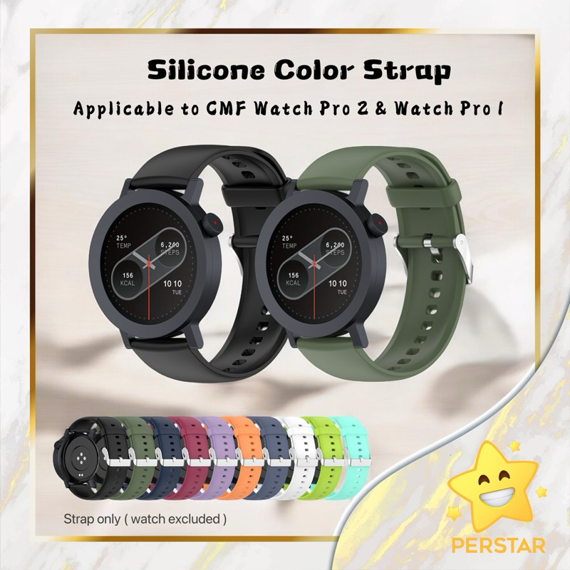 Soft Silicone Color Strap Applicable to CMF Watch Pro 2 CMF Watch Pro 1 ...
