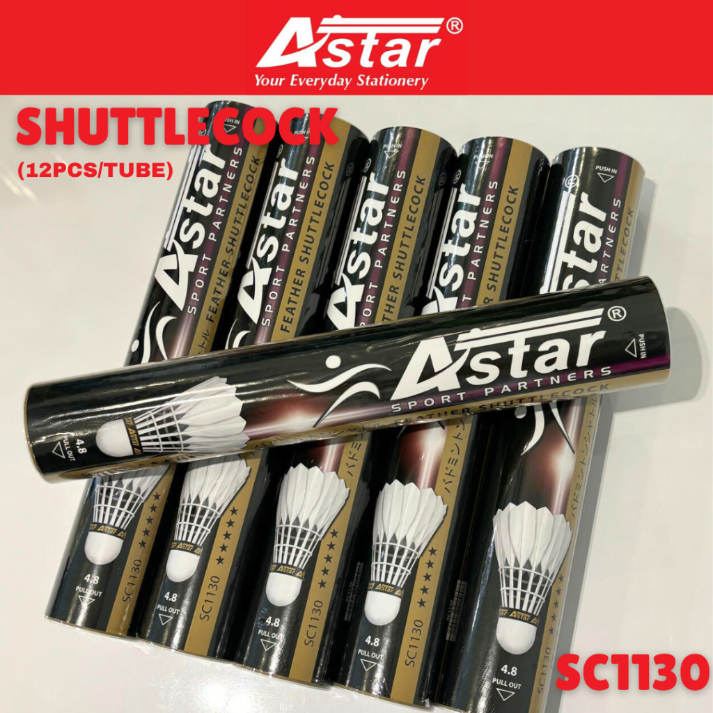 5 Star Badminton Shuttlecock | Shuttlecocks | Astar | 12pcs per tube ...