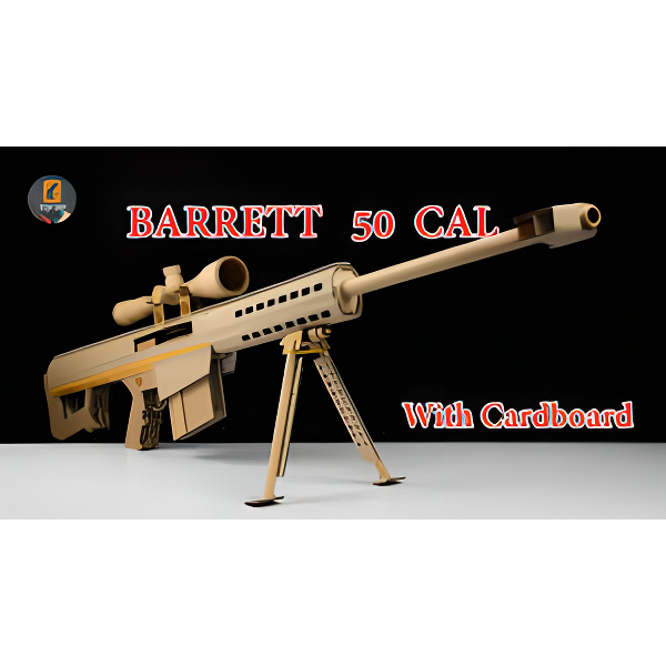 【DIY】《 Cardboard Gun ～ Barrett 50 CAL 》 Digital Version [ PDF ] with ...