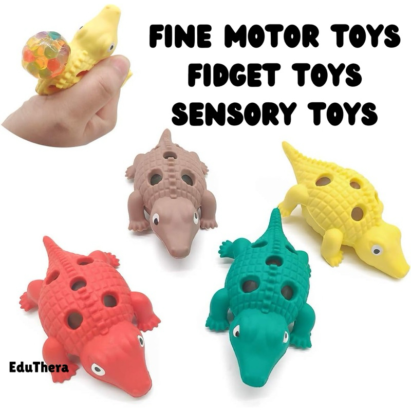 Croco Squishy Toy Sensory Fidget Toys Autism ADHD Therapy Toys Stress ...