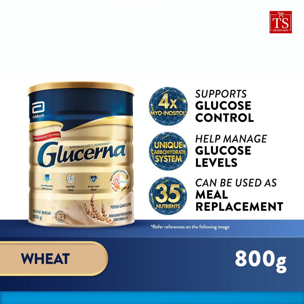 Glucerna Triple Care Powder Wheat 800g | Shopee Malaysia