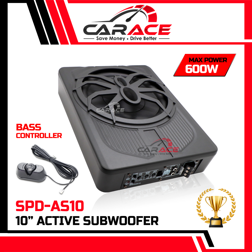 10" Underseat Active Subwoofer Spider Car Underseat Subwoofer 10inch ...