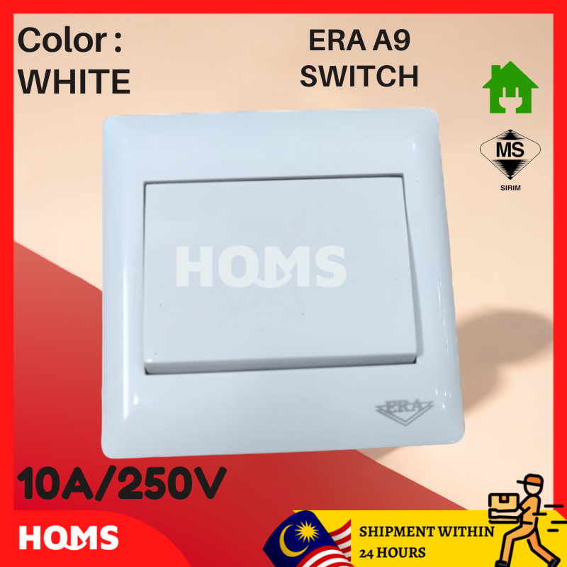 ERA White A9 Series Switch Socket SIRIM Safety Output Wall Multi ...