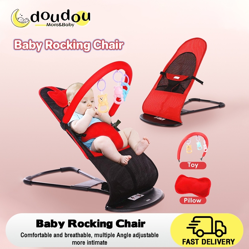 ️COD ️Baby Rocking Chair Baby Bouncer Baby Gear Chair Safety Seat ...