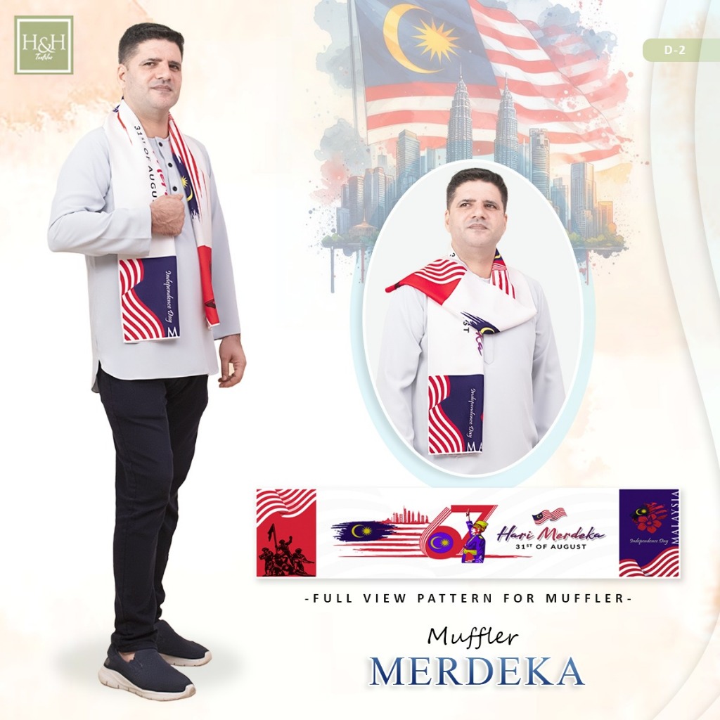 [READY STOCK] MAFLA MERDEKA 2024 Premium Quality 1 Side Printing ...