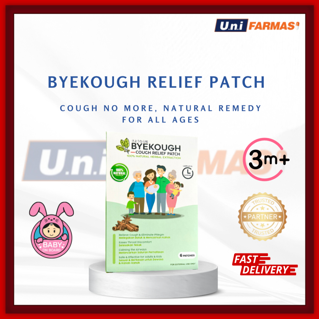 [ORIGINAL] BYEKOUGH COUGH RELIEF PATCH 6S [SUITABLE FOR 3 MONTHS AND ...