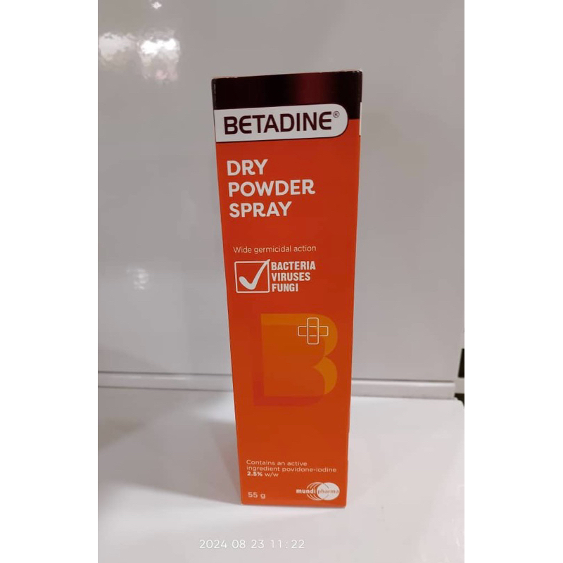 Betadine Dry Powder Spray ( 55g ) * Latest Packaging * | Shopee Malaysia