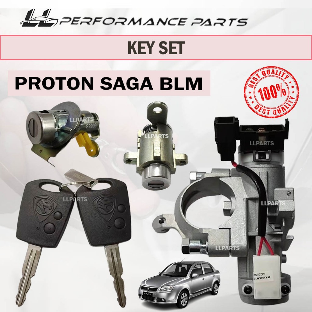 Proton Saga BLM FL FLX Key Set Remote Car Kunci Kereta Lock Pintu Start ...