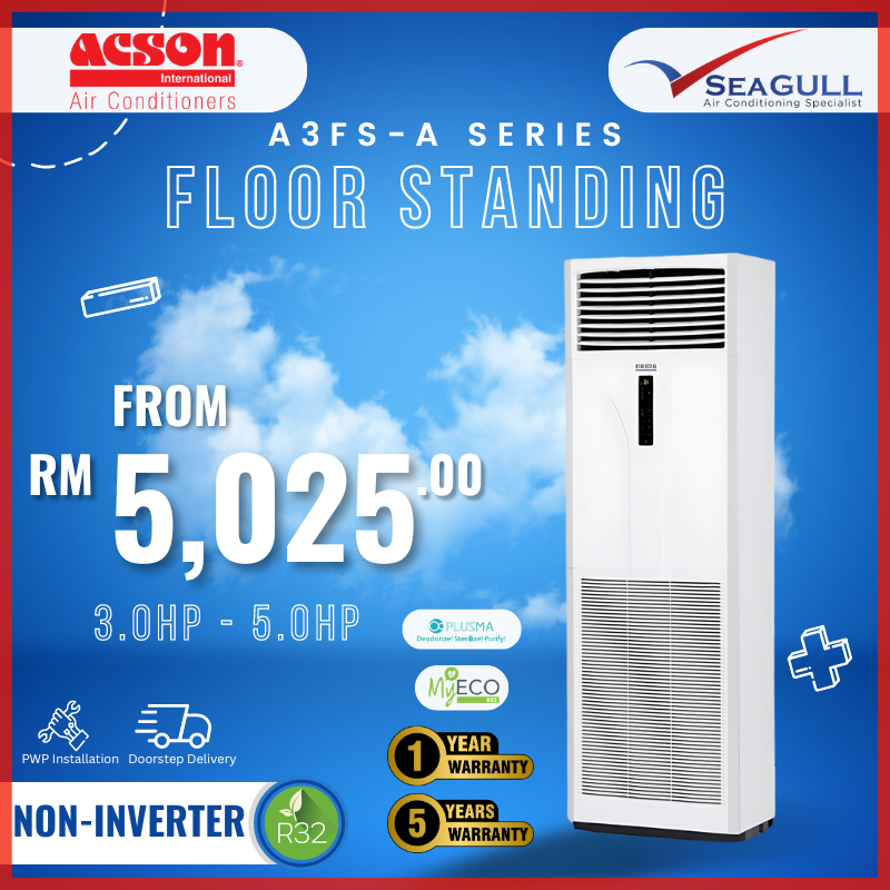 Acson Floor Standing Non-Inverter A3FS-A R32 3.0HP - 5.0HP | Shopee ...