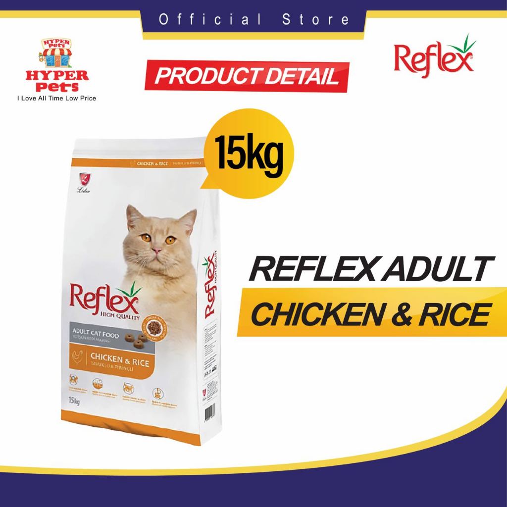 WHITE REFLEX ADULT AND KITTEN 15KG | Adult Chicken Rice/Adult Salmon ...