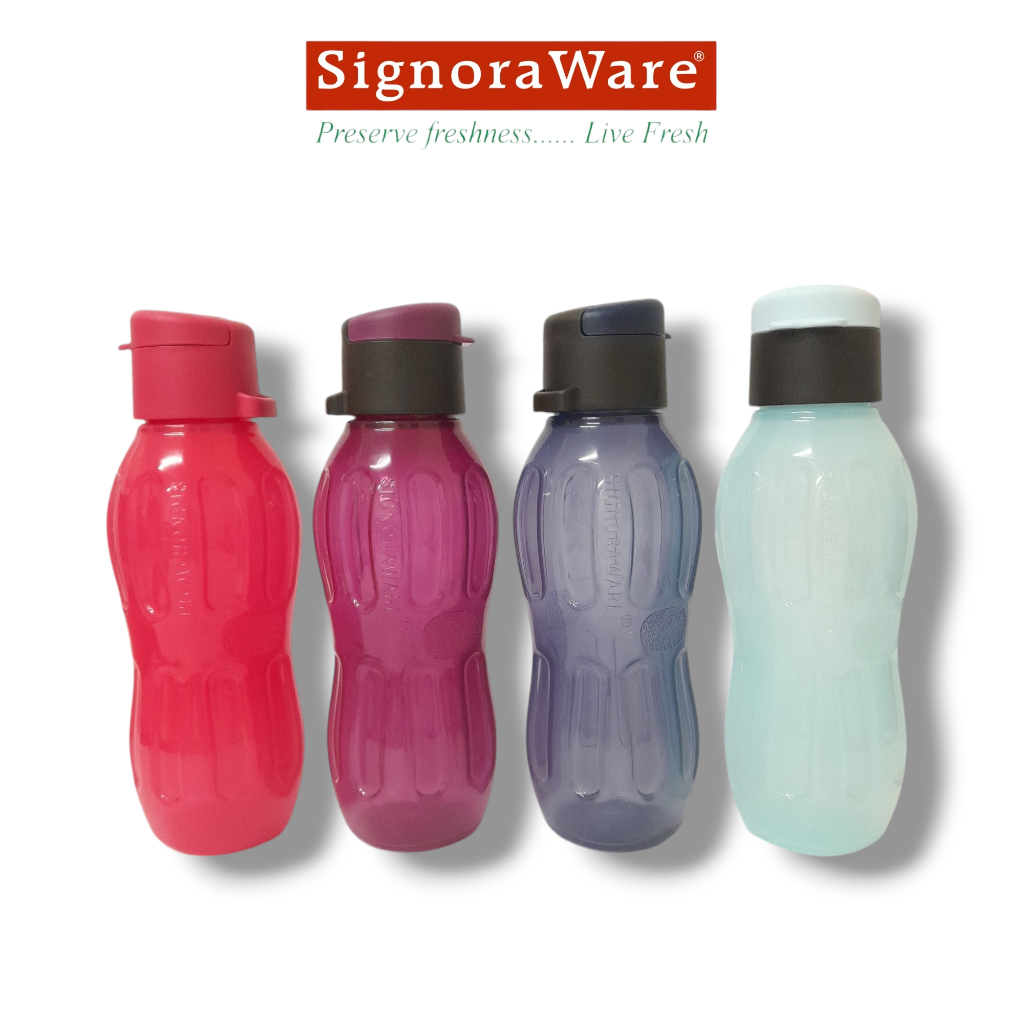 SIGNORAWARE 300ml Fliptop Aqua Drinking Water Bottle Tumbler Plastic ...
