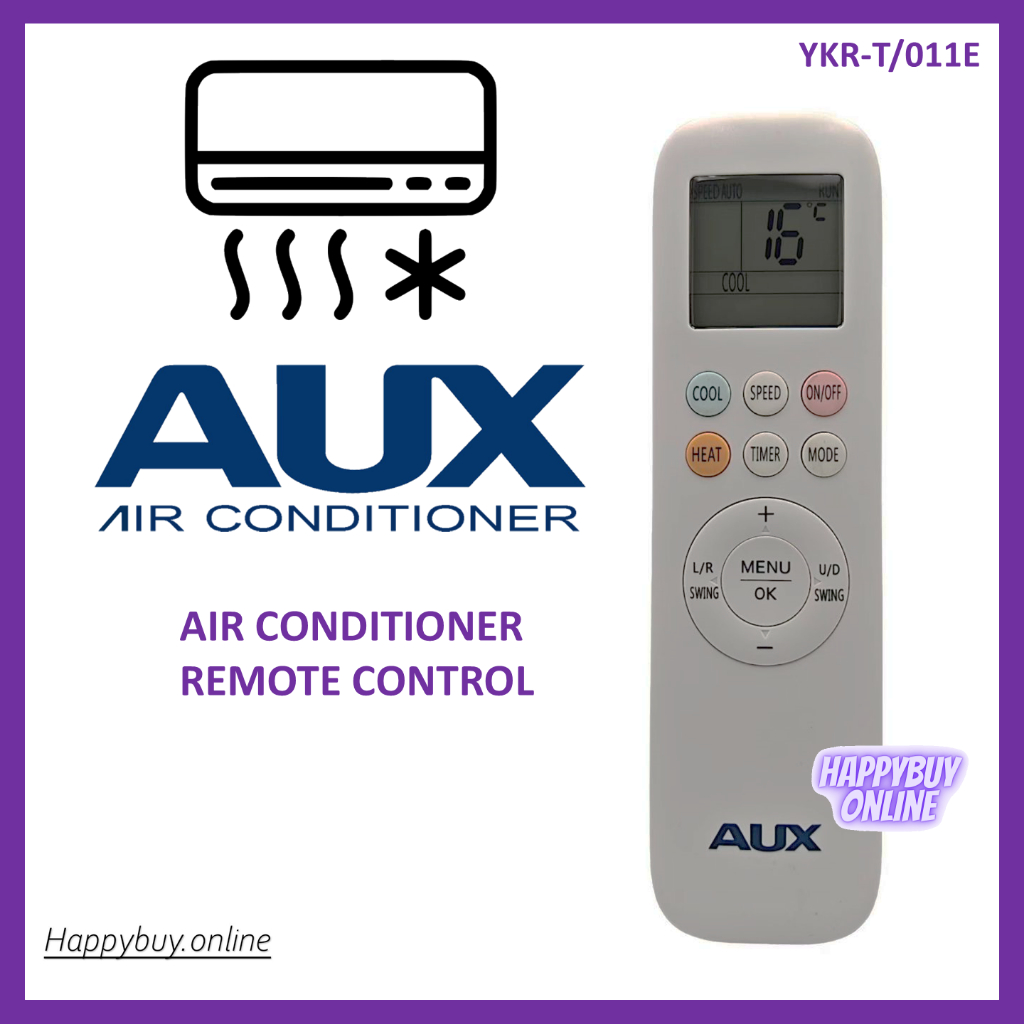 Suitable for AUX Air Conditioner Remote Control YKR-T/011E Aircond Air ...