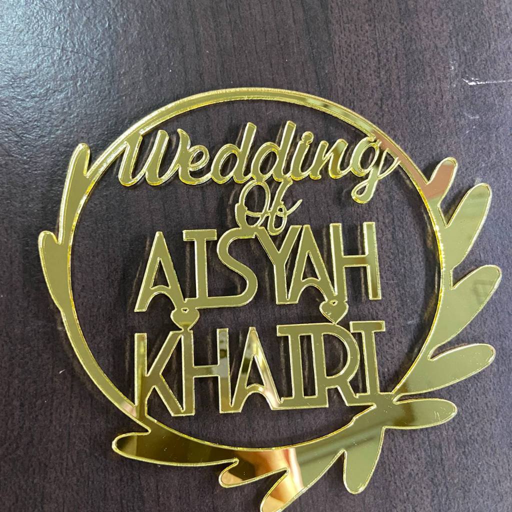 |VIRAL| CUSTOM FLOATING TOPPER TOPPER KEK TERAPUNG CUSTOM NAMA DI KEK ...