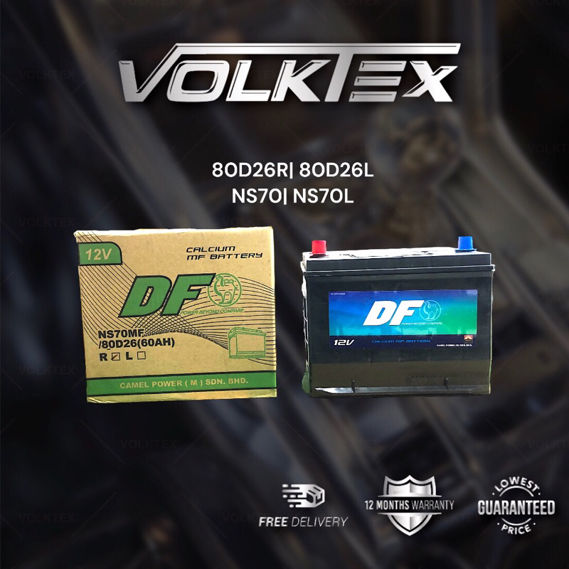 NS70 NS70L 80D26R | 80D26L DF battery- Camry,Unser,Harrier,WIRA,Naza ...