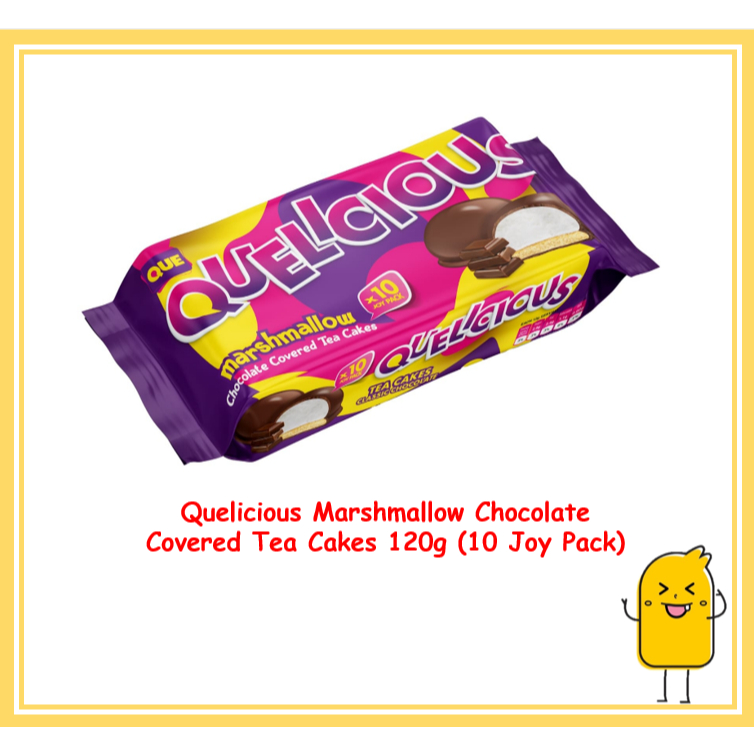 Quelicious Marshmallow Chocolate Covered Tea Cakes 120g (10 Joy Pack ...