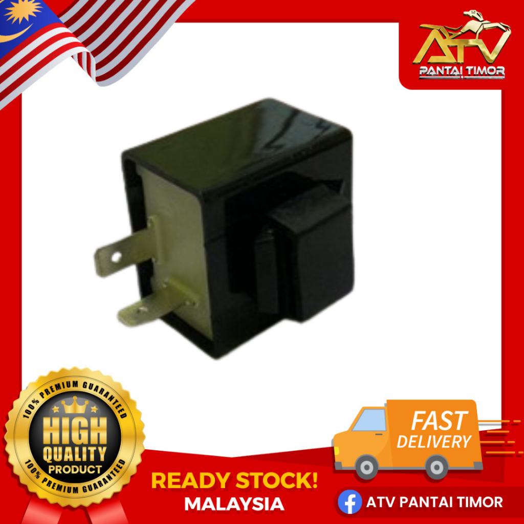🔥LOCAL READY STOCK🔥2 Pins Signal Flasher Relay Adjustable LED Blinker ...