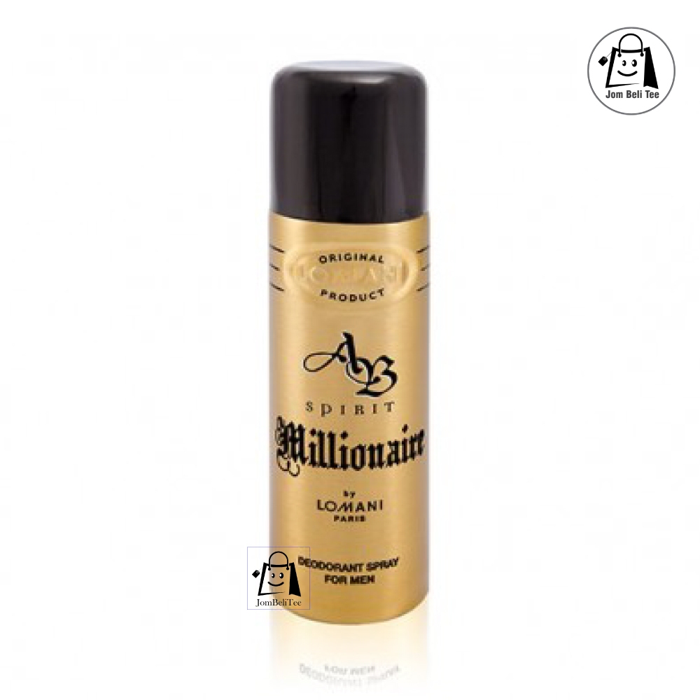 LOMANI Paris AB SPIRIT MILLIONAIRE Deodorant Body Spray 200ML | Shopee ...