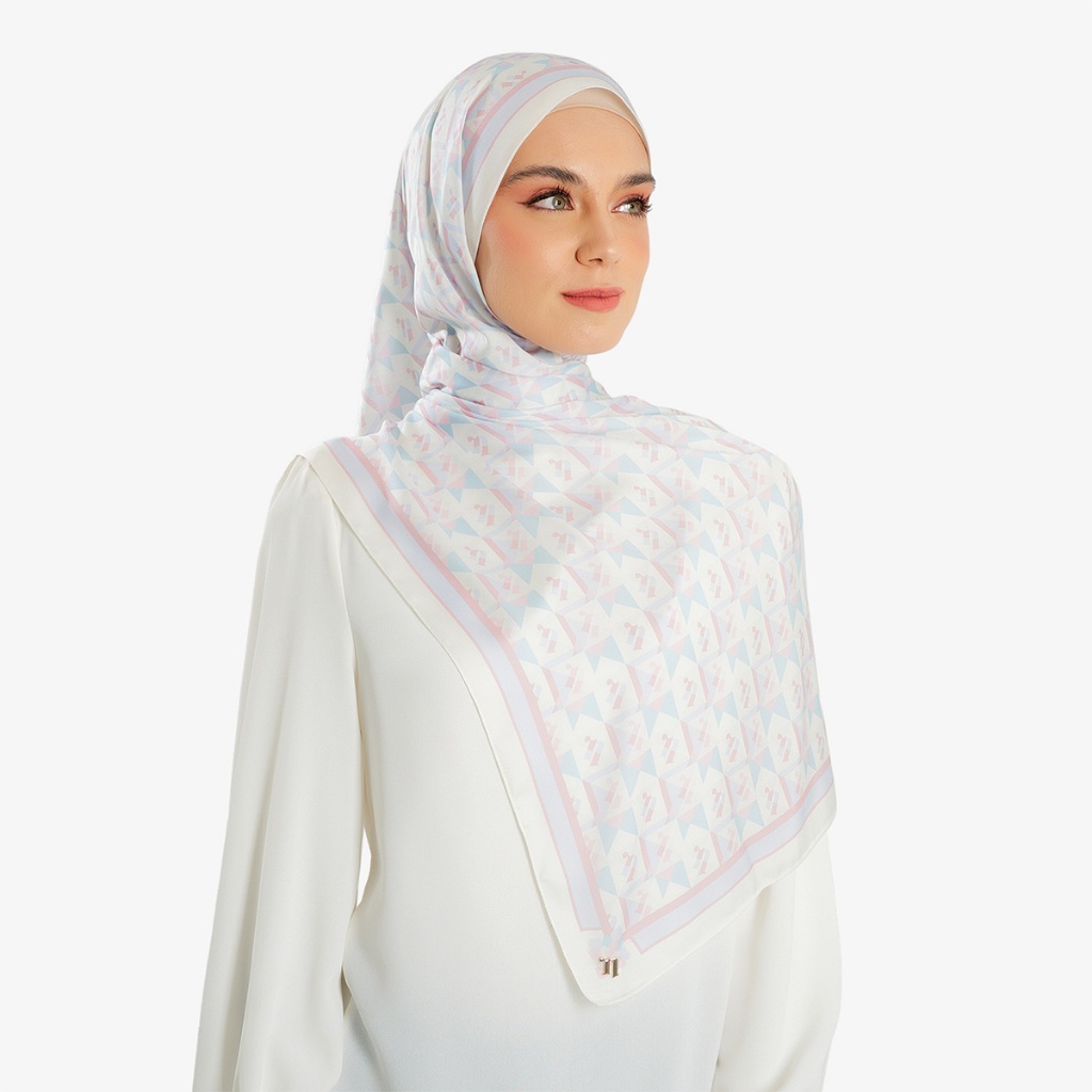 naelofar Monogram Origami Shawl | Shopee Malaysia