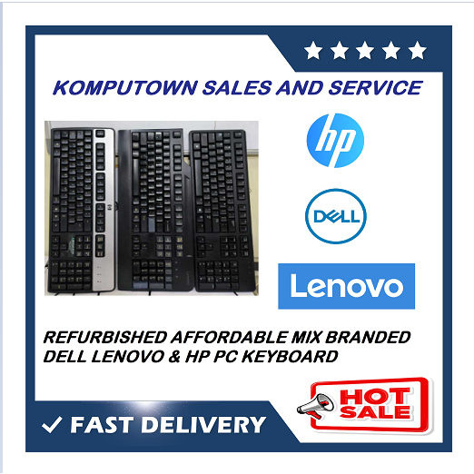 Dell Lenovo & HP PC Keyboard Refurbished Affordable Keyboards | Shopee ...