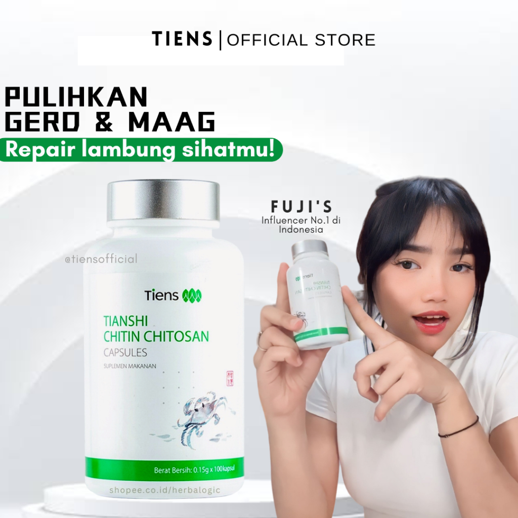 chitin chitosan ubat supplement gerd anxiety maag, gastrik dan asam ...