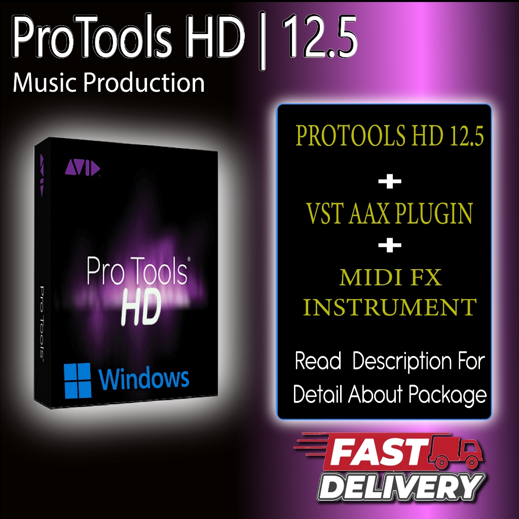 AVID PROTOOLS HD 12.5 DAW Music Producer Mixing Mastering Software with VST Plugin for Windows ...