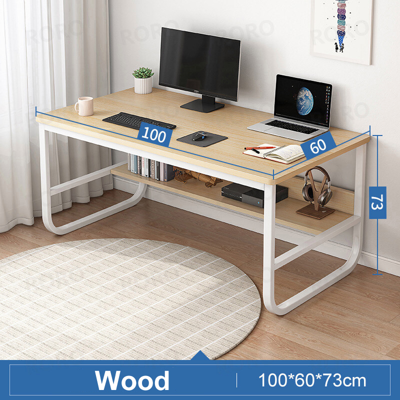 Computer Desk Meja Belajar Student Study Table With U-shaped Legs Meja ...