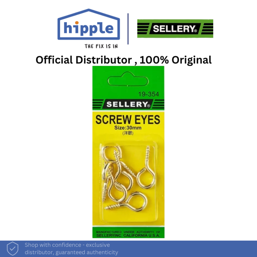 Sellery Screw Eyes (30mm x 6 Pcs) 19-354 | Shopee Malaysia