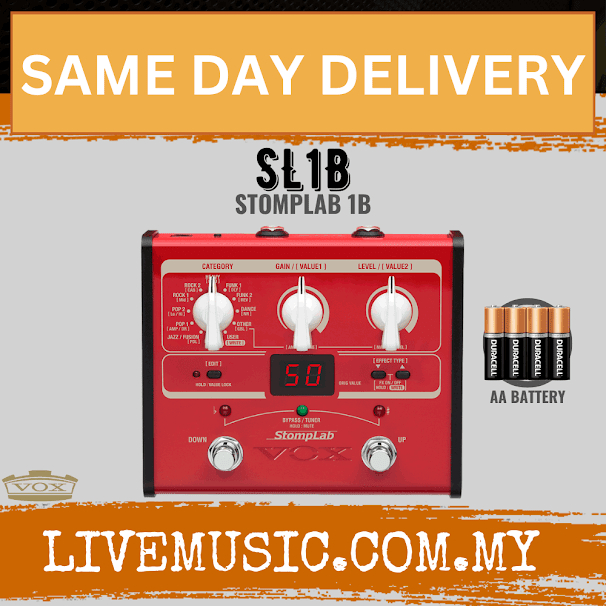 Vox StompLab SL1B - Modeling Bass Effect Processor (SL-1B/SL 1B ...