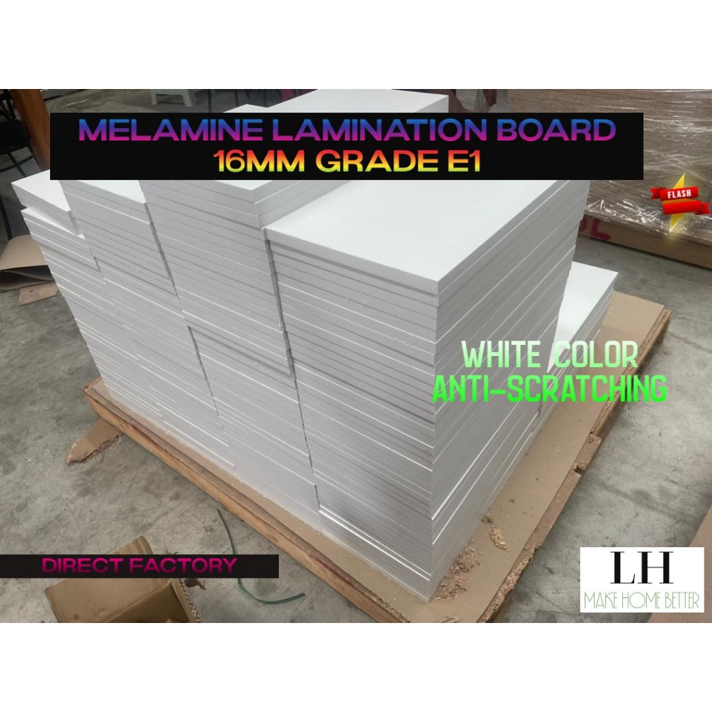 LH MELAMINE MELAMIN DOUBLE SIDE WITH EDGING ENGINEERING BOARD WITH 4 ...