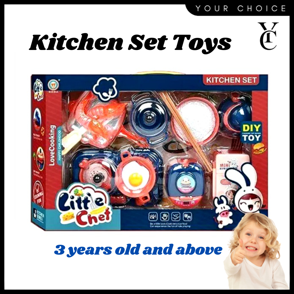 Kitchen Toys Creative Cooking Toys Tableware Set Pretend Role Play Toys ...