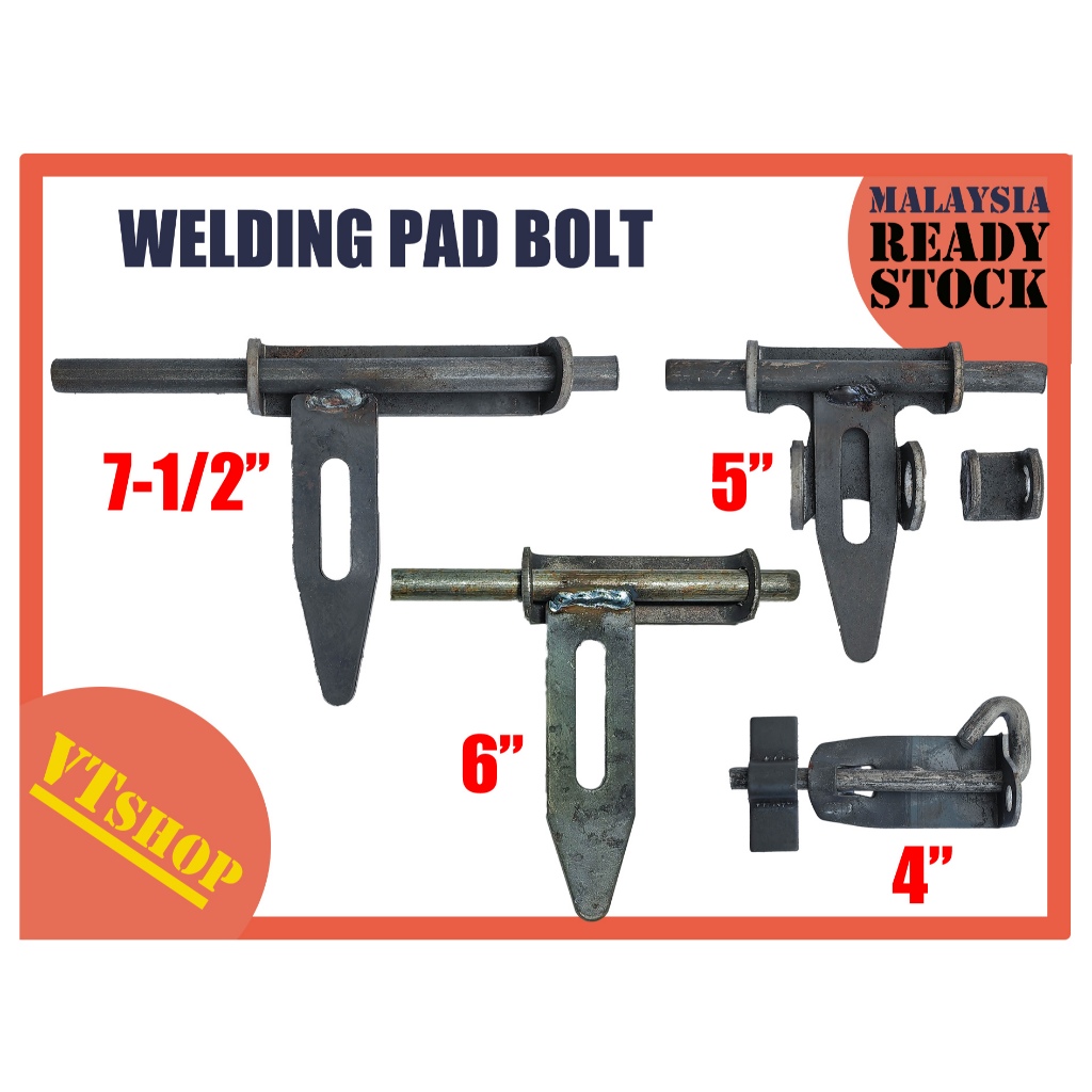 VTSHOP6889 WELDING PAD BOLT GATE / SELAK PINTU GRILL BESI | Shopee Malaysia