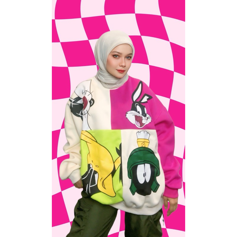 SWEATSHIRT BAGGY STYLE CARTOON | Shopee Malaysia