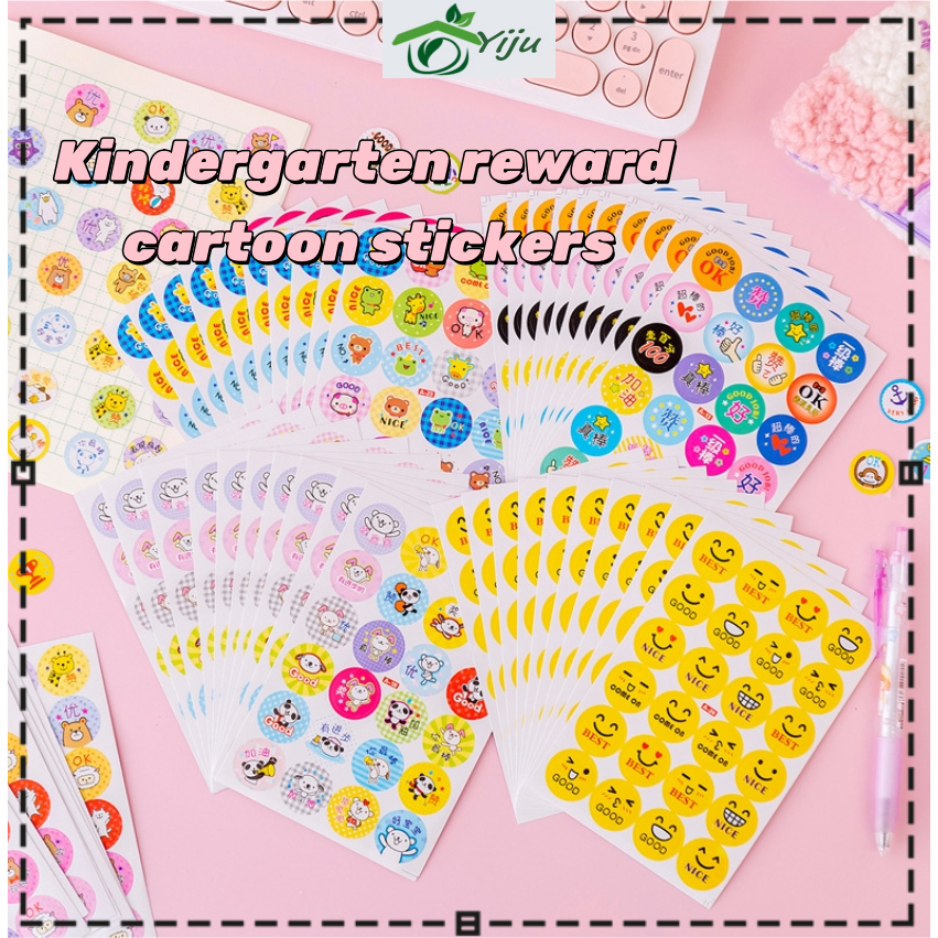 [new] 1Bag10sheets Creative reward stickers for primary school students ...