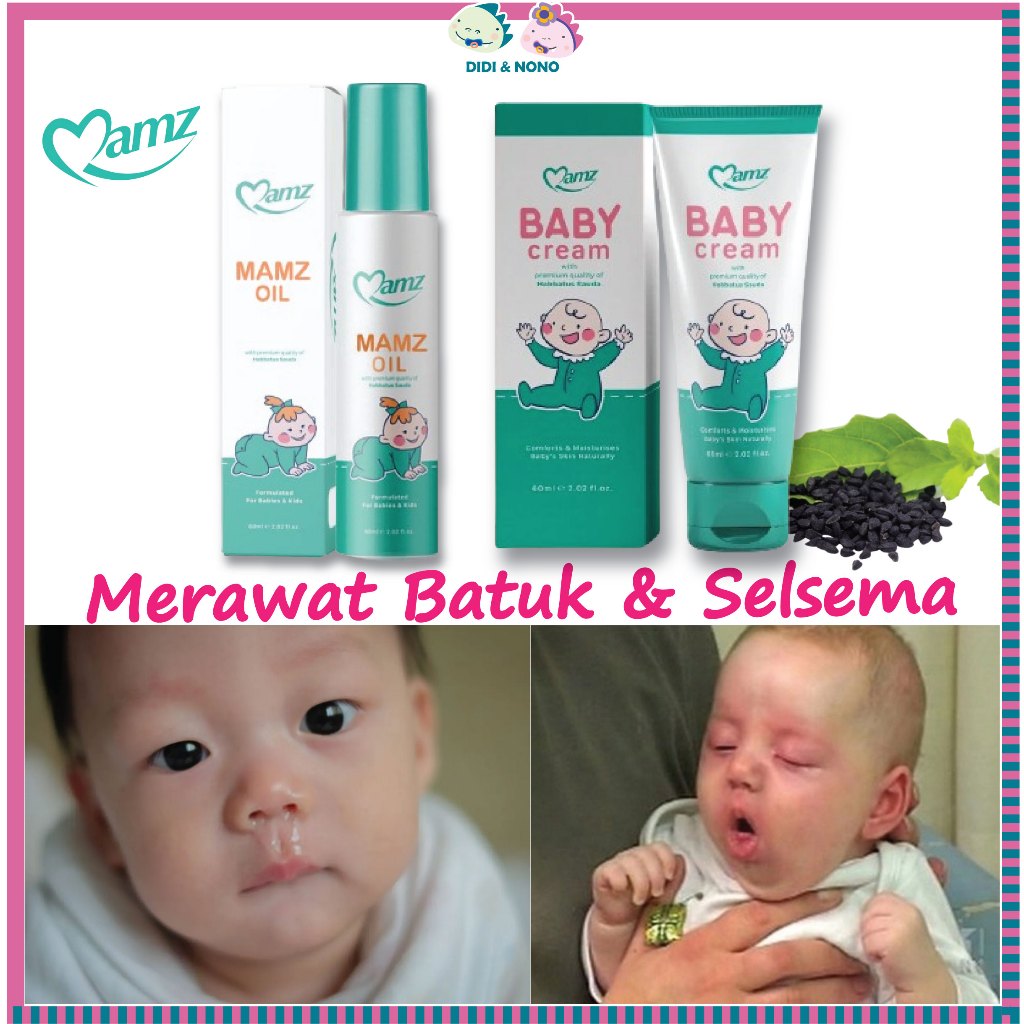 MAMZ BABY OIL CREAM ORIGINAL HQ PENAWAR BATUK & SELSEMA BAYI DAN KANAK ...