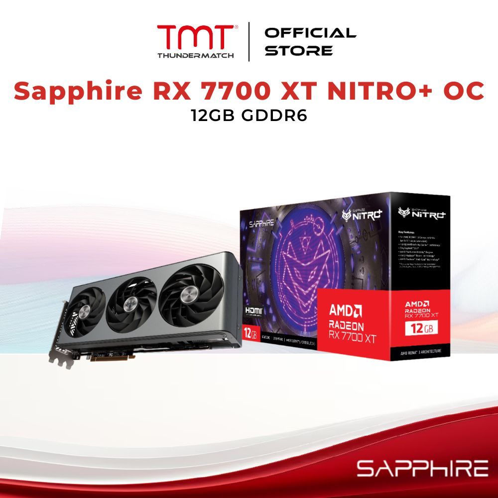 Sapphire Radeon RX 7700 XT NITRO+ OC | Shopee Malaysia