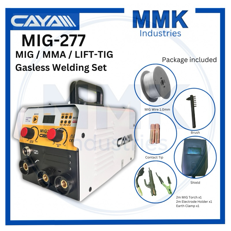 MIG-277 3in1 MIG Gasless Welding Mesin MMA MIG LIFT TIG tanpa gas ...