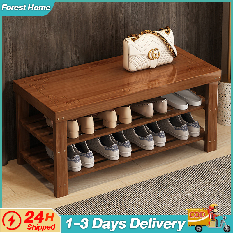 Shoe Rack Shoe Changing Bench Wooden Shoe Storage Chair Wooden Shoe ...