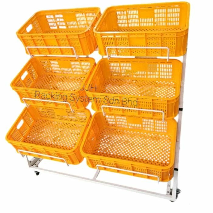 Rak Buah/ Rak Besi/Rak Bertingkat/Rak Beroda/Fruit Stand/Stand Display ...