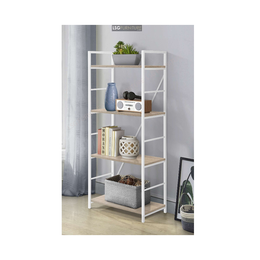 🔥READY STOCK🔥LSG 91020 4TIERS OPEN STORAGE CABINET BOOKRACK POWDER ...