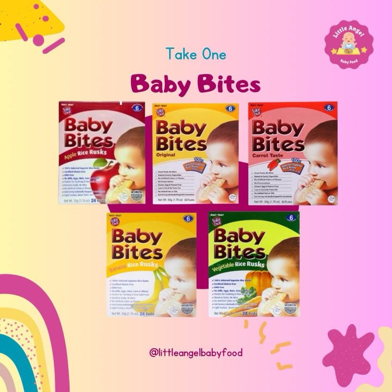 Baby Bites Rice Rusk untuk bayi 6bulan+ (HALAL) | Shopee Malaysia