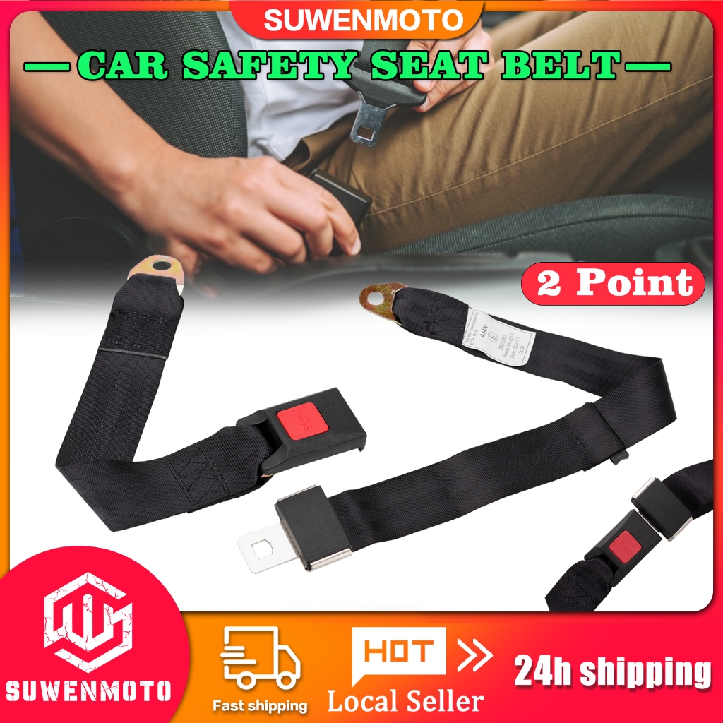 Car Truck Auto Bus Seat Belt Adjustable 2 Point Seatbelt Adjustable ...
