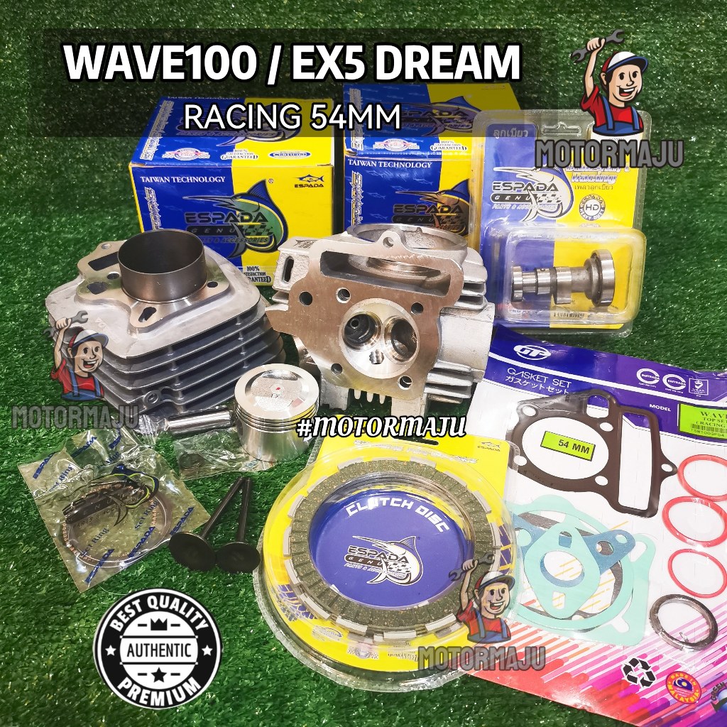 Combo EX5 DREAM / WAVE100 [ESPADA] Racing Block 54MM FULL SET, Cam S4 ...
