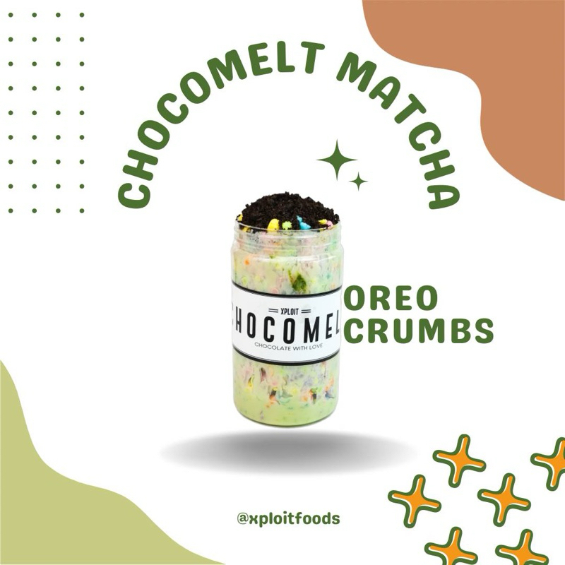 CHOCOMELT CHOCOJAR MATCHA SAUCE WITH TOPPINGS 🔥 SNACK MURAH 🔥 SNACK ...