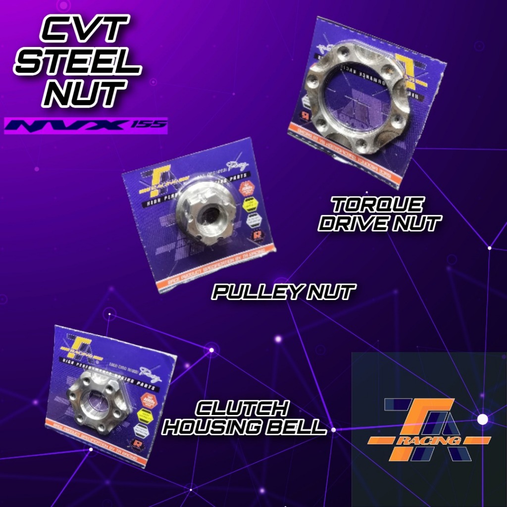 TA RACING NVX155 Nut Clutch Bell / Nut Front Pulley / Nut Torque Drive ...