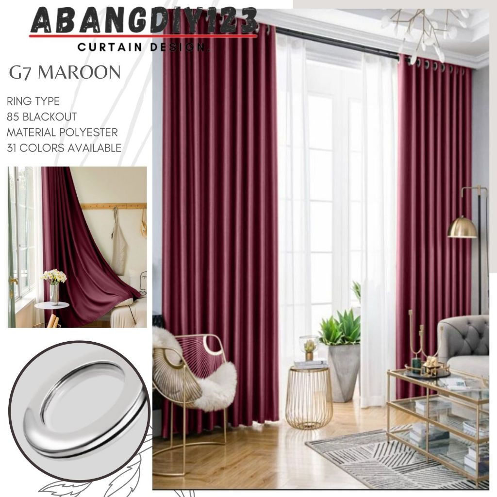 G7 Ready Made Curtain!!! Siap Jahit Langsir ,Langsir RAYA Kain Tebal ...