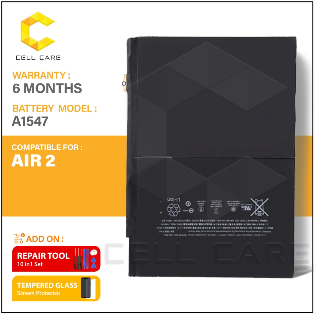 CellCare Battery Compatible For PAD AIR 2 / PAD 6 A1547 (7340 mAh ...