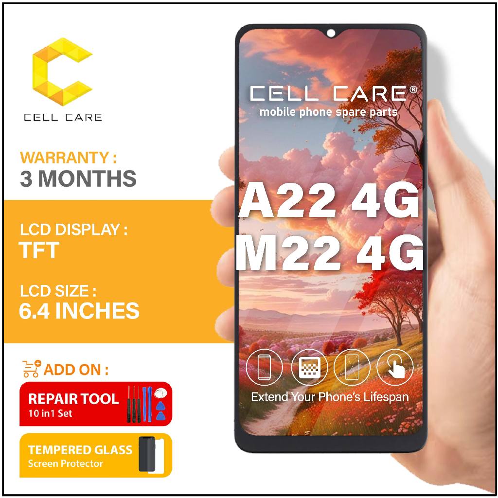 LCD Display Screen Compatible For SAMSUNG A22 4G A225 | Shopee Malaysia