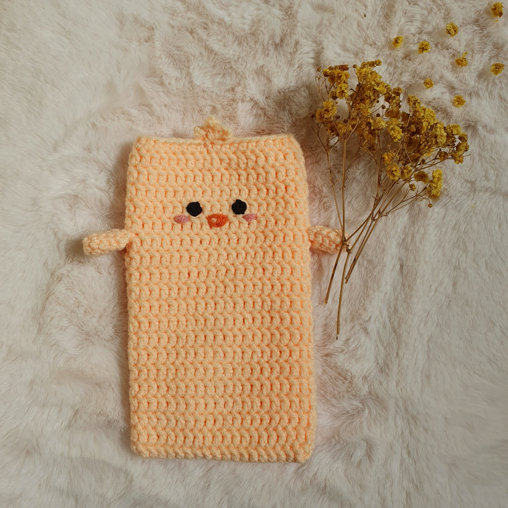 Chick Calculator Case Crochet Pouch Kalkulator Kait Phone Bag Custom ...